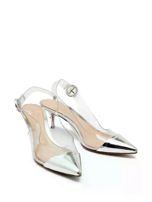 GIANVITO ROSSI Metallic Heeled Pumps
