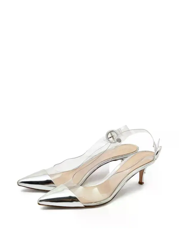 GIANVITO ROSSI Metallic Heeled Pumps