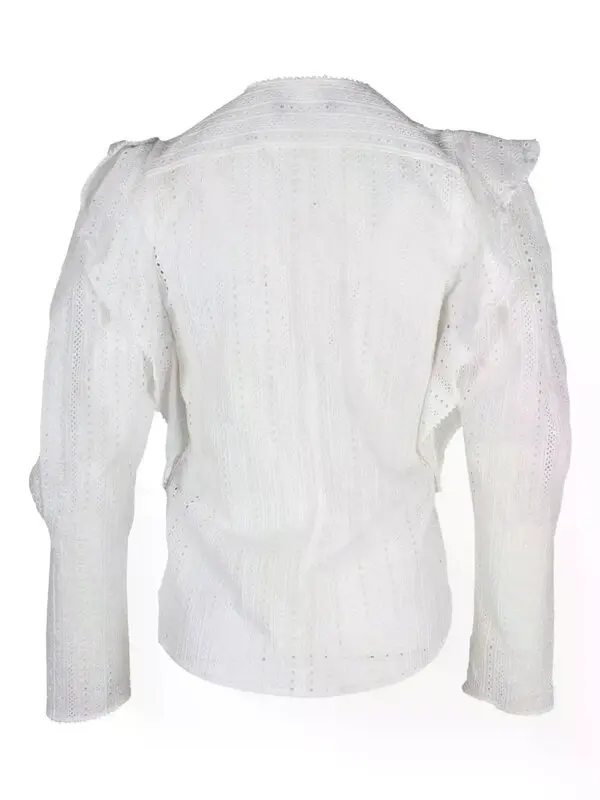 ISABEL MARANT VINTAGE Eyelet Ruffled Blouse