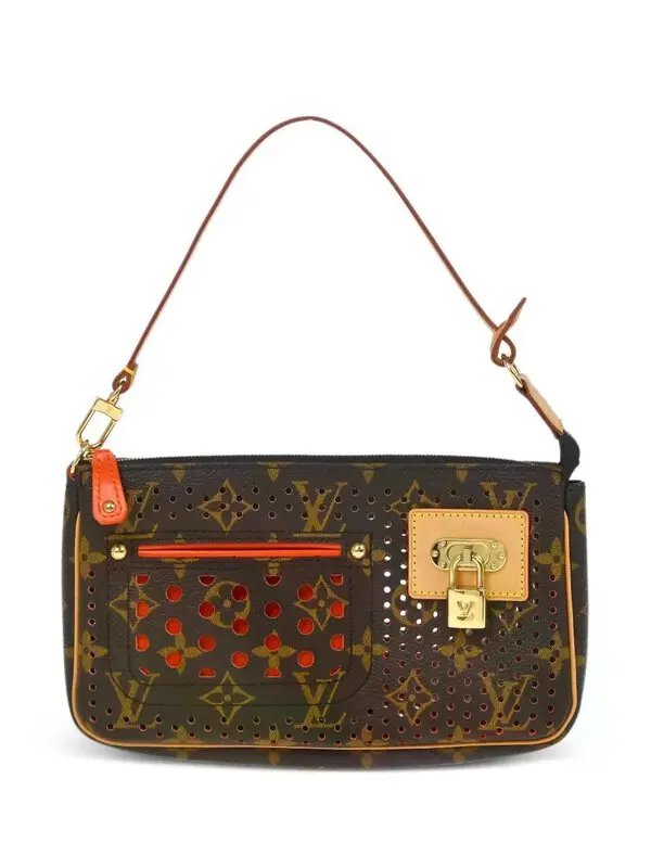 LOUIS VUITTON 2006 Perfo Pochette Accessoires Tote Bag - Brown