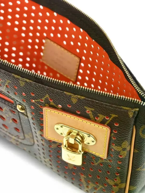 LOUIS VUITTON 2006 Perfo Pochette Accessoires Tote Bag - Brown