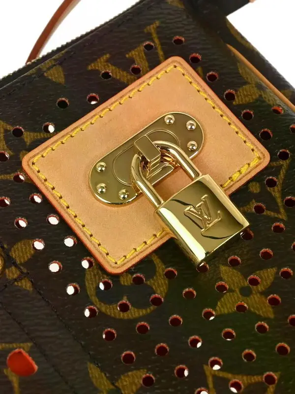 LOUIS VUITTON 2006 Perfo Pochette Accessoires Tote Bag - Brown