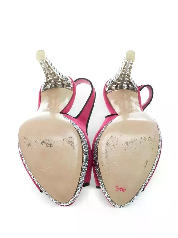 Miu Miu 115mm Crystal-embellished Slingback Sandals