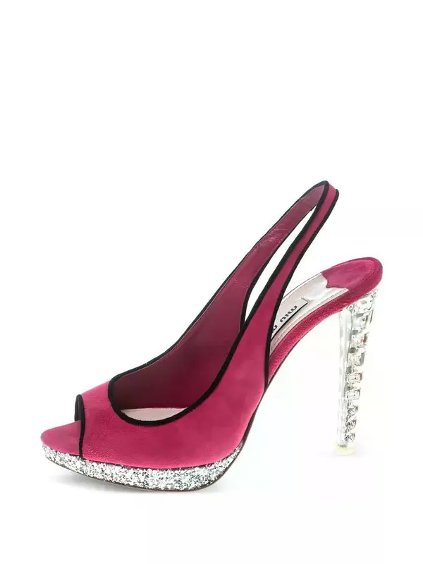 Miu Miu 115mm Crystal-embellished Slingback Sandals