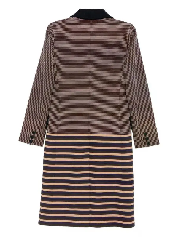 Miu Miu 2010s Striped Coat