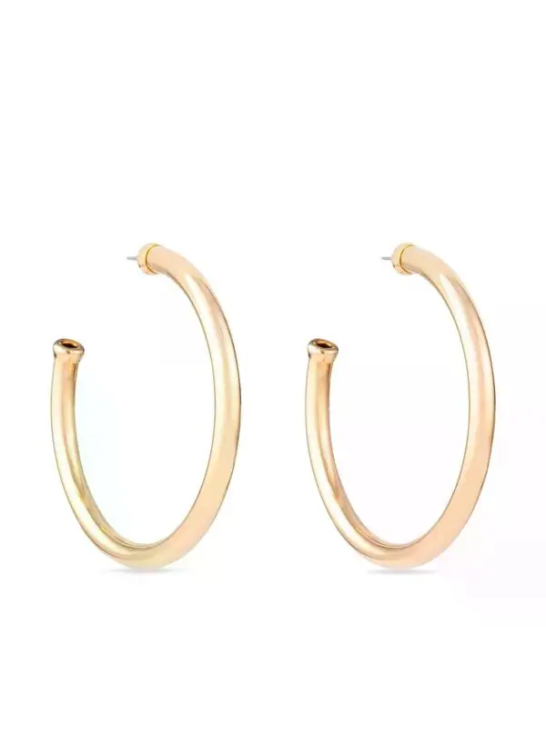 SUSAN CAPLAN 1980s -plated Hoop Earrings - Gold