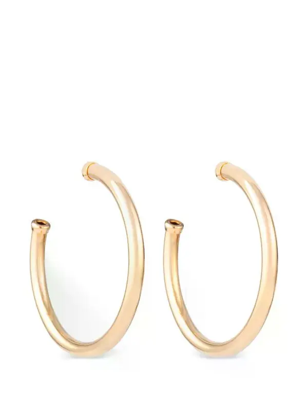 SUSAN CAPLAN 1980s -plated Hoop Earrings - Gold