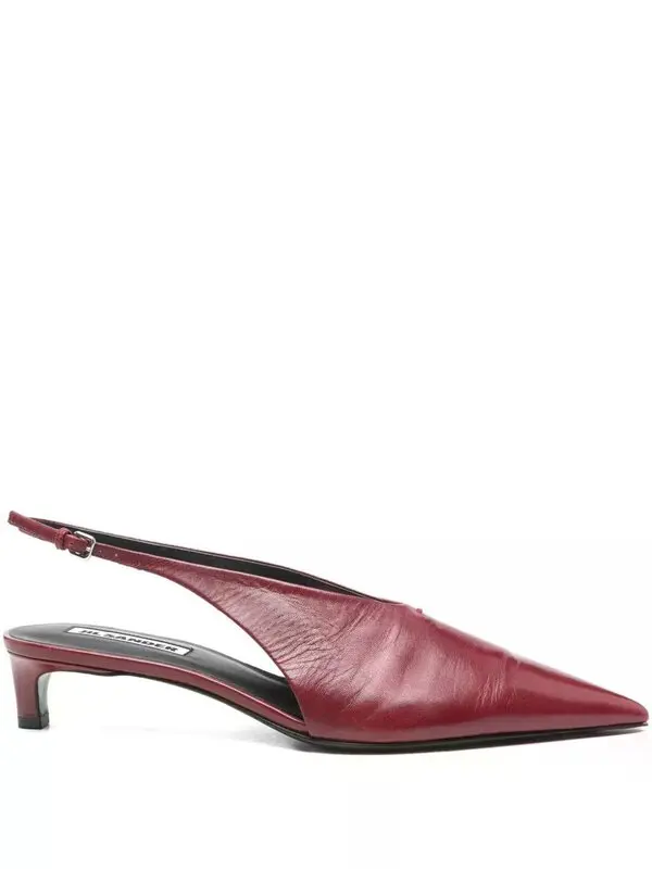 JIL SANDER 45mm Slingback Leather Pumps
