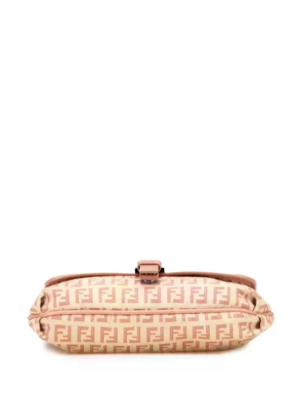 Fendi Zucchino Canvas Crossbody Bag - Brown
