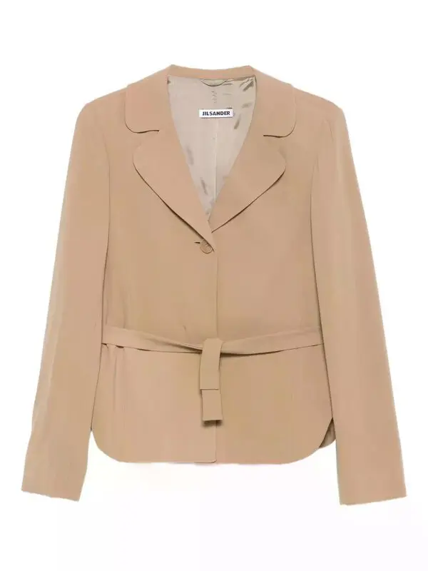 JIL SANDER 2000s Belted Wool-blend Jacket