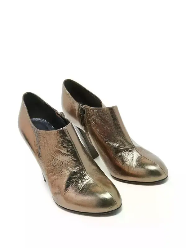 SERGIO ROSSI Metallic-effect 100mm Boots
