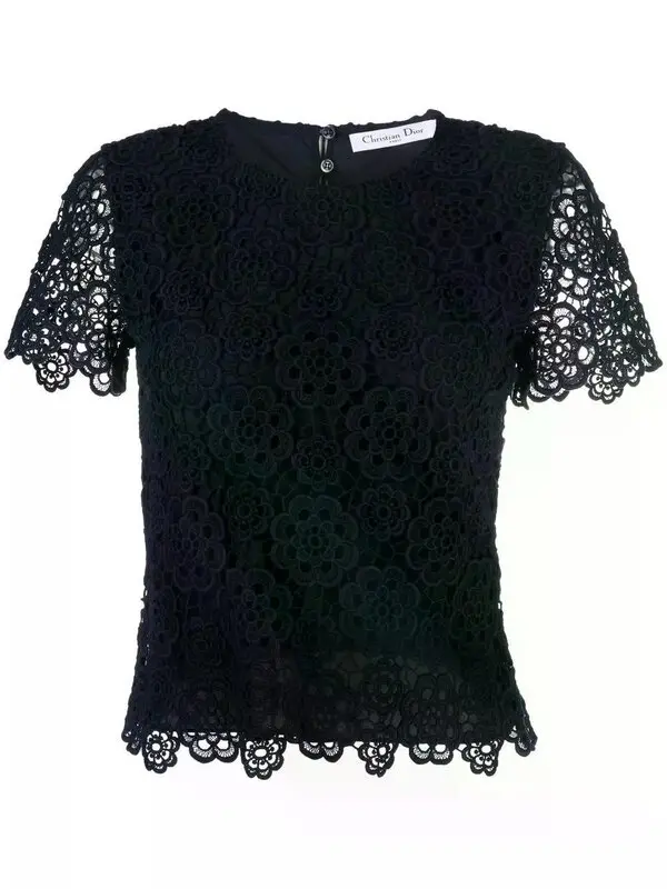 Dior 2010 Lace Round-neck Top