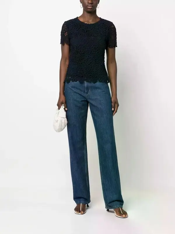 Dior 2010 Lace Round-neck Top
