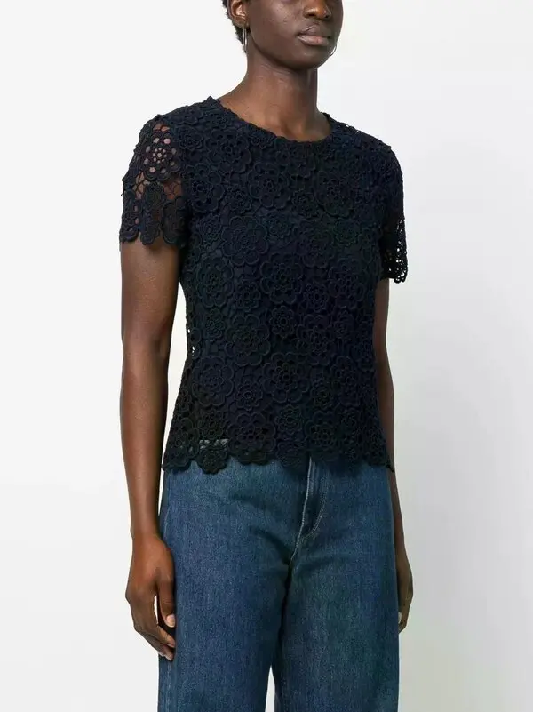 Dior 2010 Lace Round-neck Top