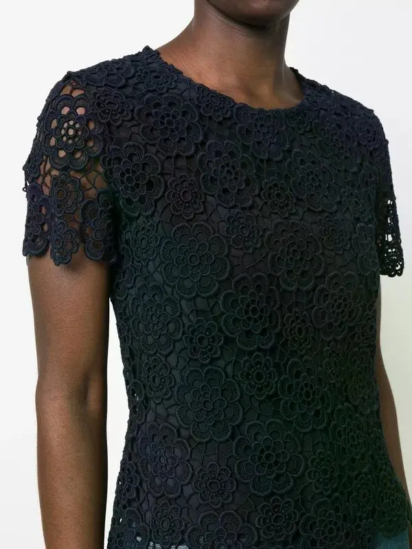 Dior 2010 Lace Round-neck Top