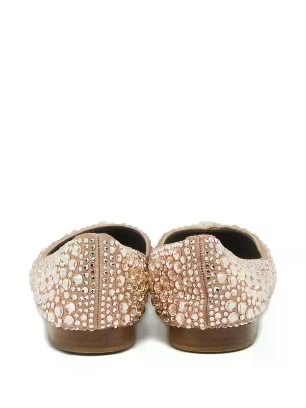 GINA Stud-embellished Pointed-toe Flats