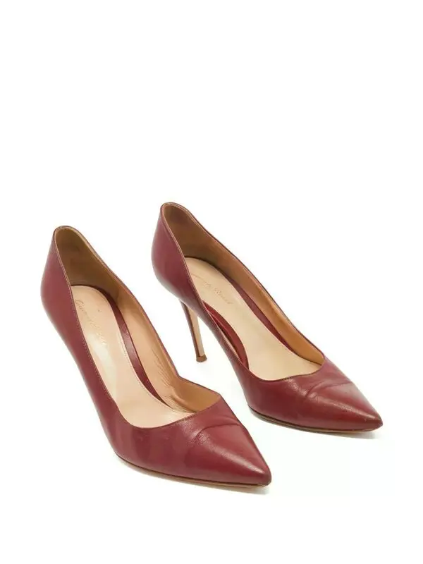 GIANVITO ROSSI 90mm Leather Pumps - Red