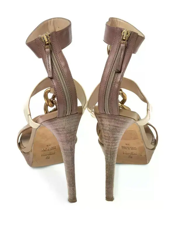 Fendi 130mm Chain-embellished Platform Sandals