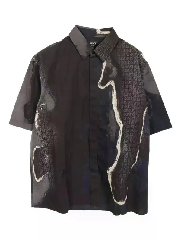 Fendi 2010s Ff Karligraphy Shirt