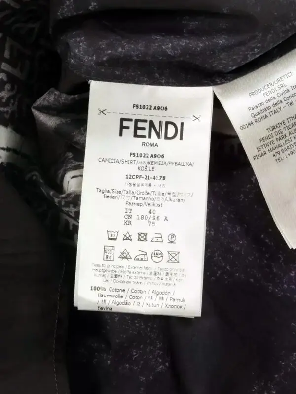 Fendi 2010s Ff Karligraphy Shirt