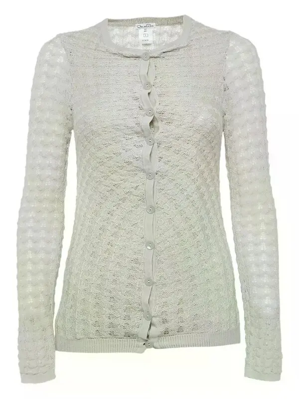 Oscar De La Renta Open-knit Cardigan