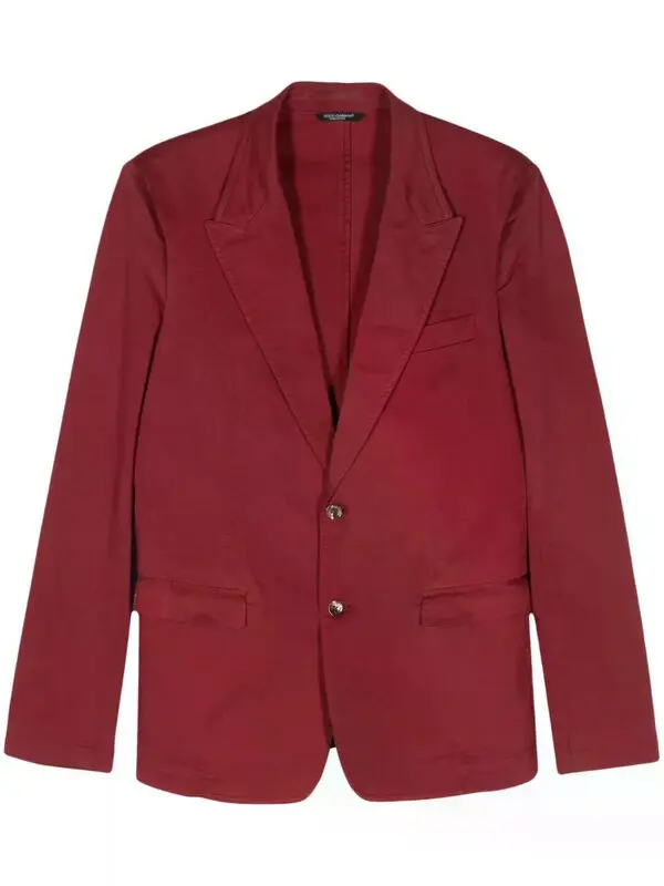 Dolce & Gabbana 2000s Single-breasted Twill Blazer