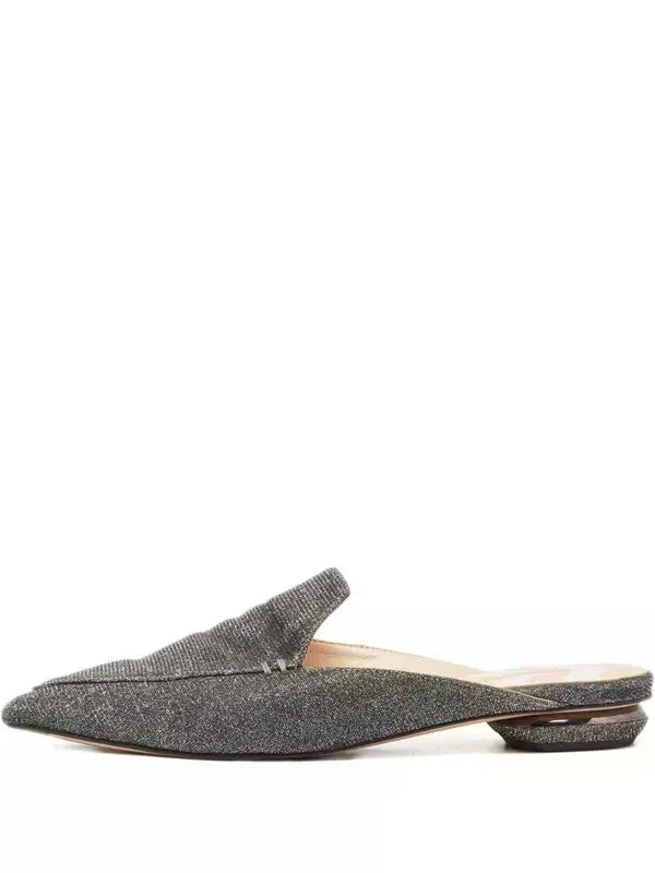 NICHOLAS KIRKWOOD Glitter Pointed-toe Mules - Grey