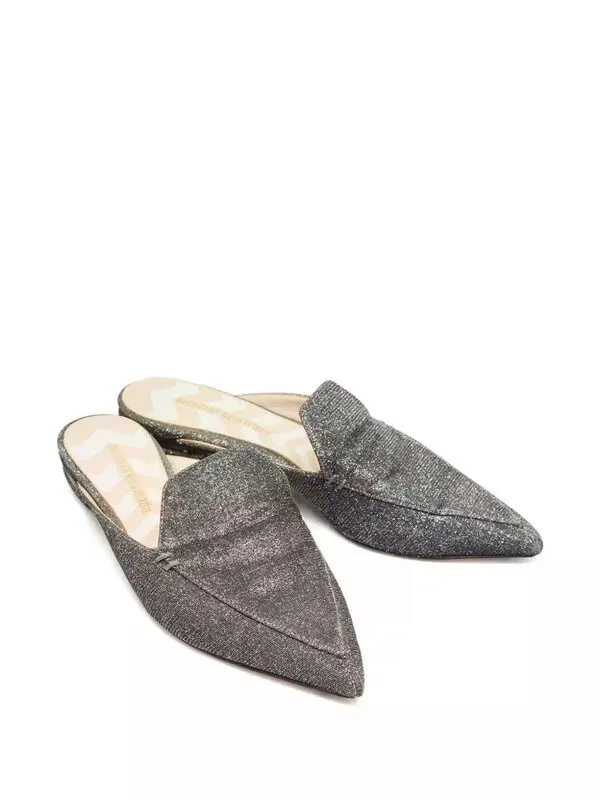 NICHOLAS KIRKWOOD Glitter Pointed-toe Mules - Grey