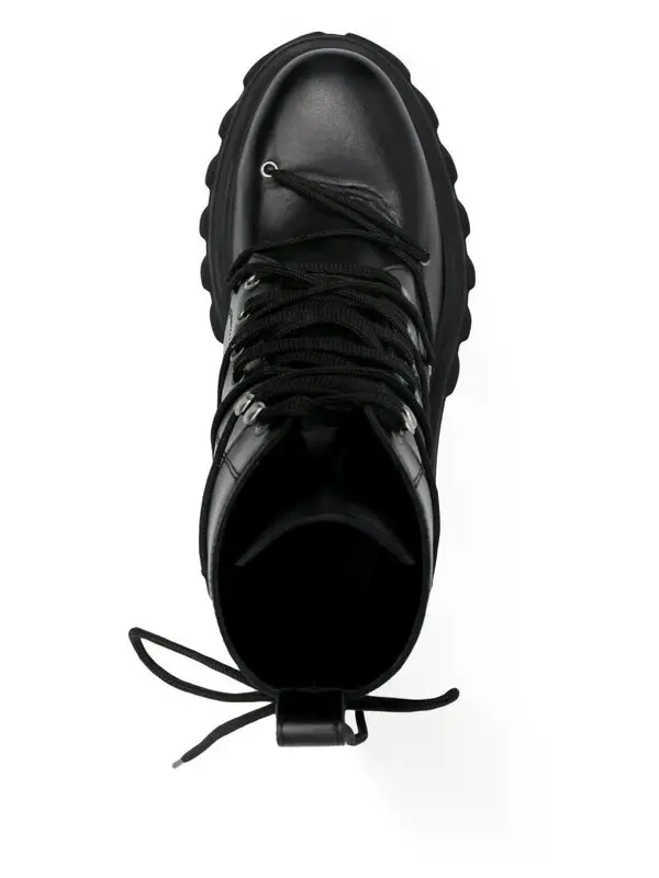 Off-White 65mm Leather Combat Boots