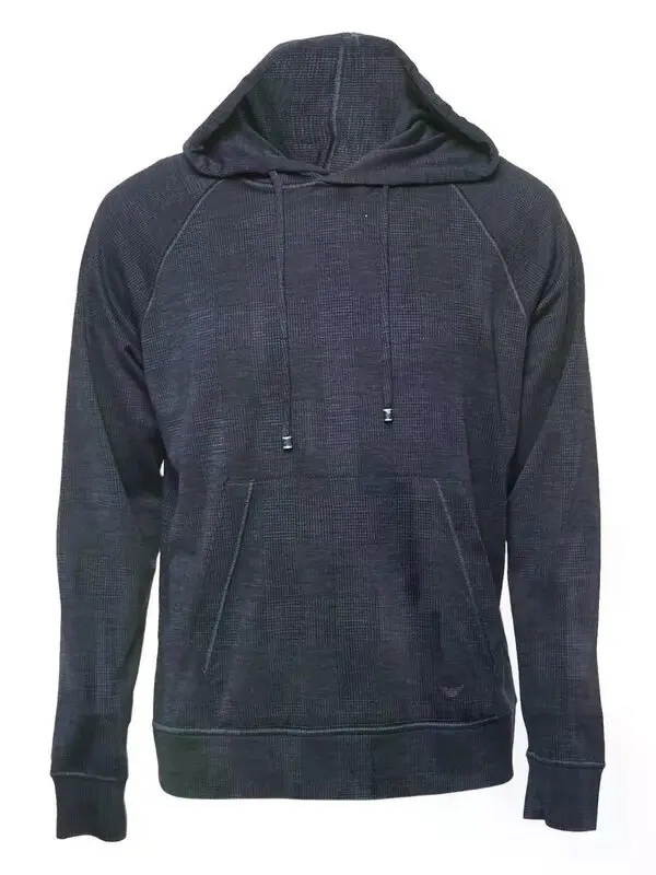 Emporio Armani Checked Hoodie