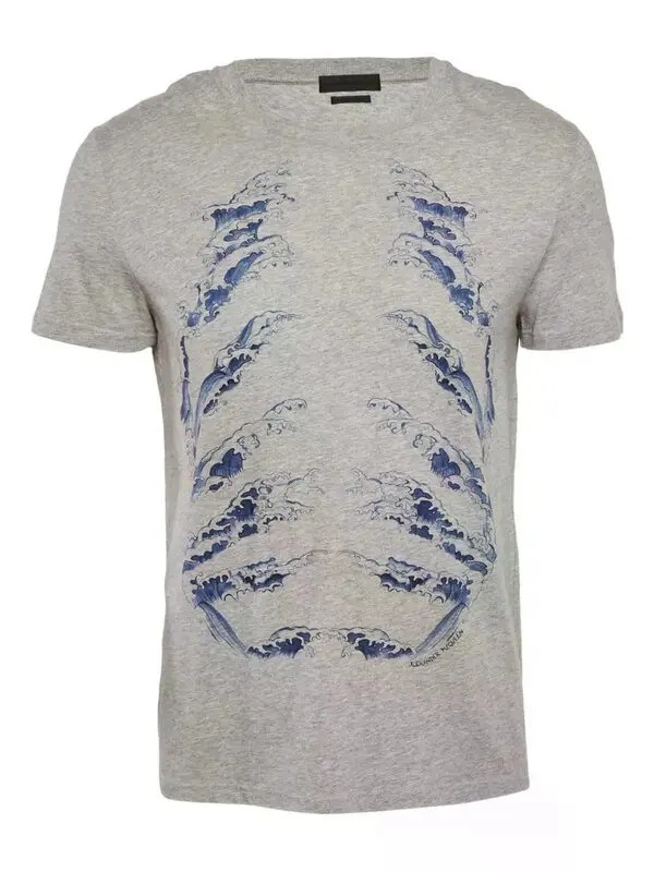 Alexander McQueen Wave-print T-shirt