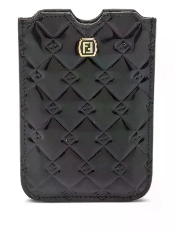 Fendi Ff-embossed Phone Cover - Black