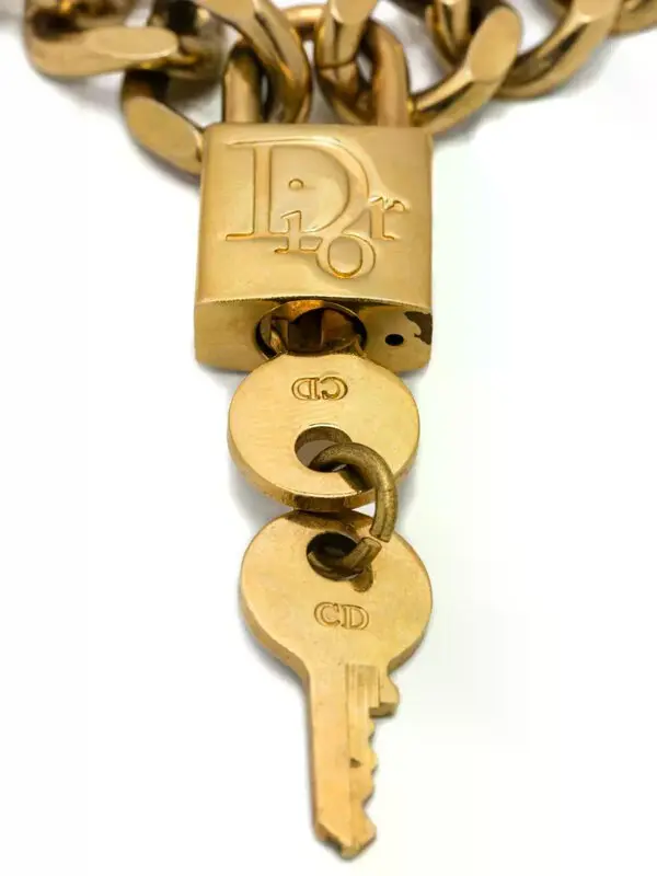 Dior 2000s Lock Chain Bracelet