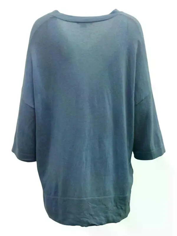 Vince V-neck Three-quarter Sleeve Top