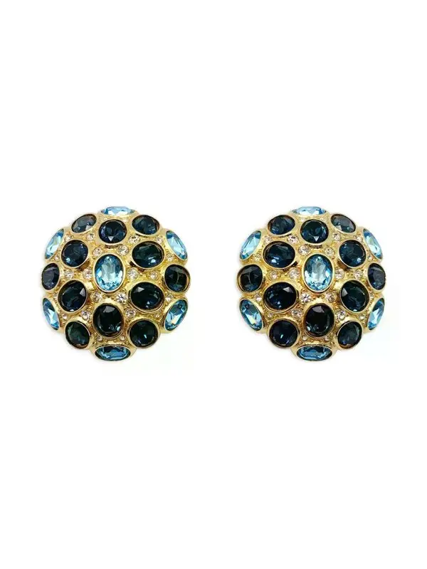 Dior Pre-owned 1980s Sapphire Earrings - Gold