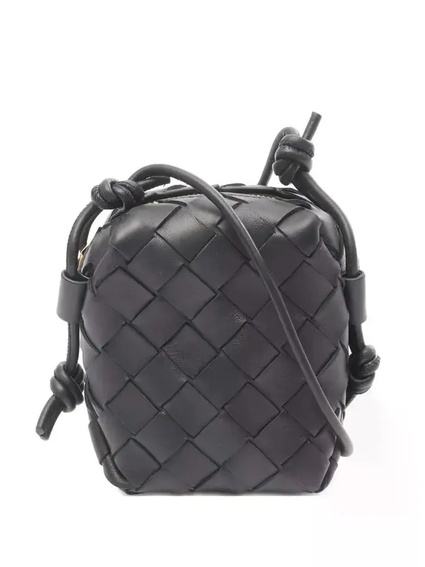 Bottega Veneta Intrecciato Shoulder Bag - Black