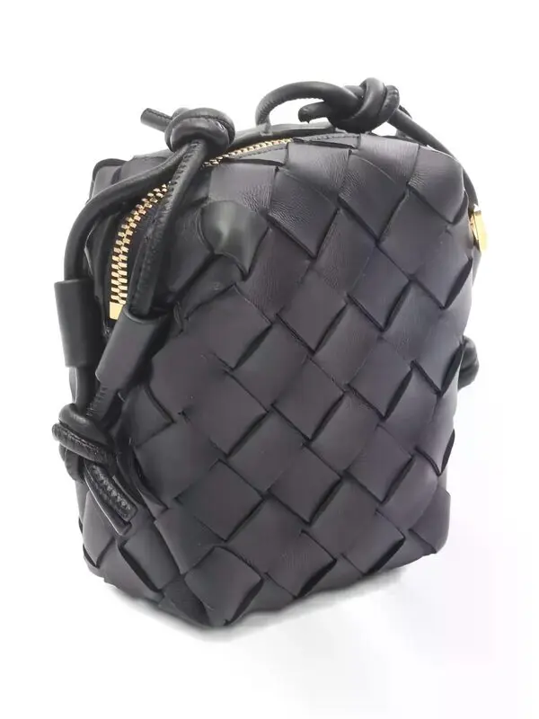 Bottega Veneta Intrecciato Shoulder Bag - Black