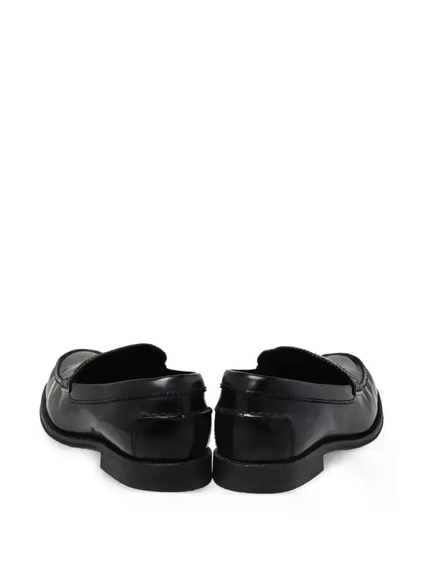 TOD'S Leather Penny-slot Loafers - Black
