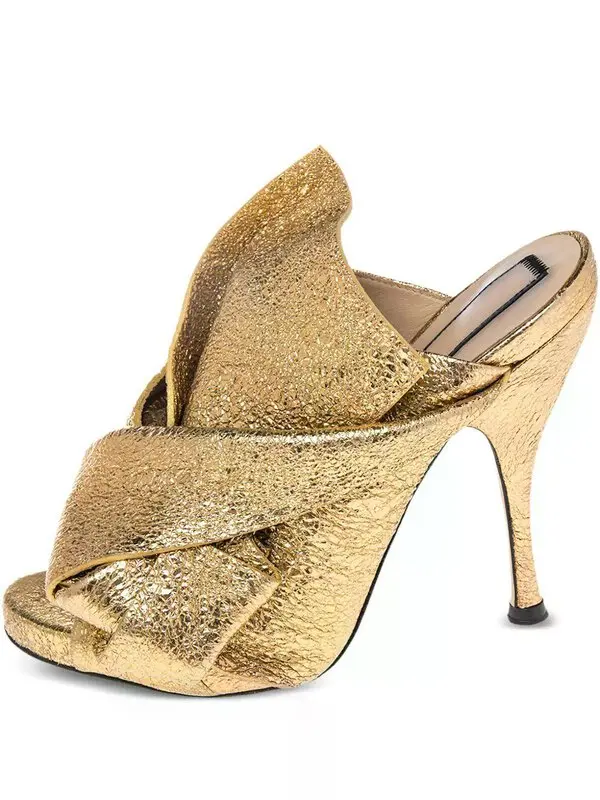 N°21 110mm Metallic Open-toe Sandals