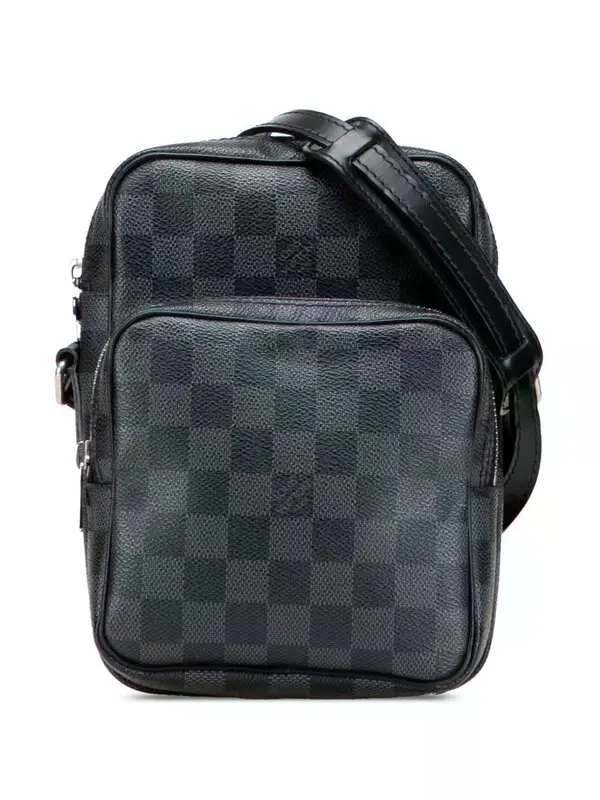 LOUIS VUITTON 2008 Damier Graphite Rem Crossbody Bag - Black