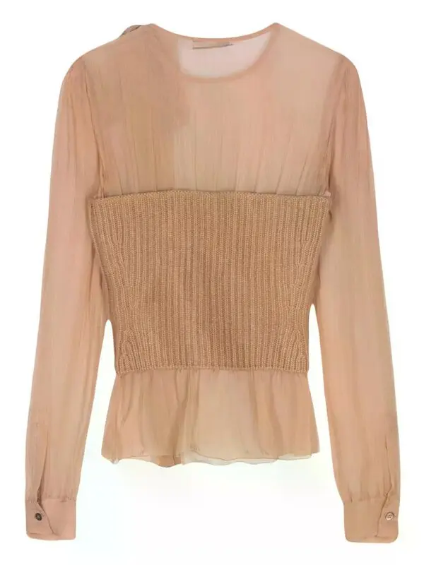 Prada 2010s Panelled Blouse