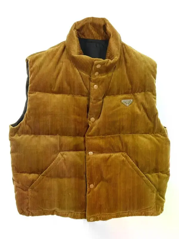 Prada 2000s Corduroy Down Gilet
