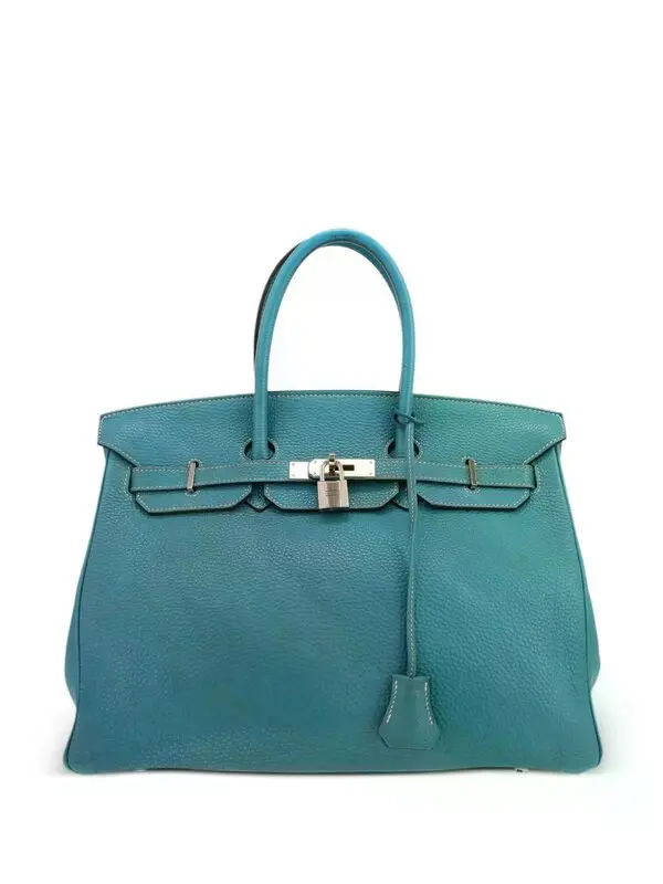 Hermès 2010 Birkin 35 Handbag - Blue