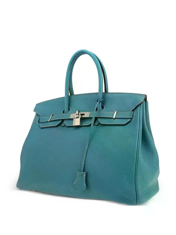 Hermès 2010 Birkin 35 Handbag - Blue