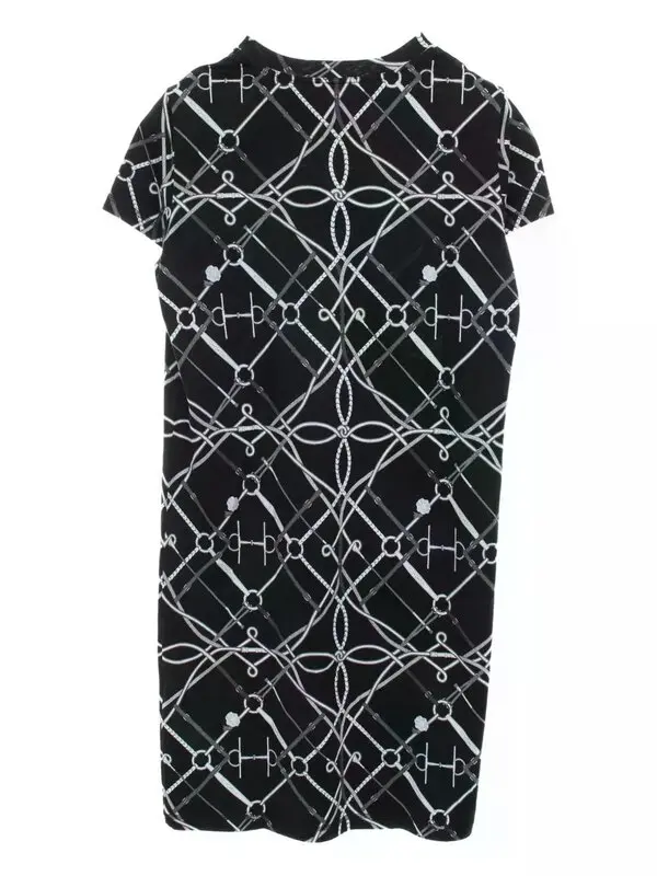 Hermès 2010s Bridle-pattern Dress