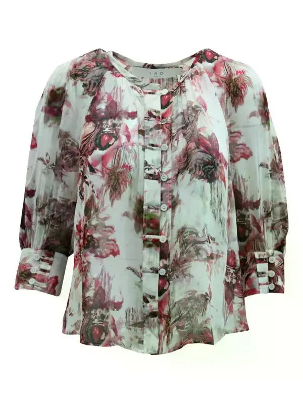 IRO PARIS Floral-print Puff-sleeve Shirt
