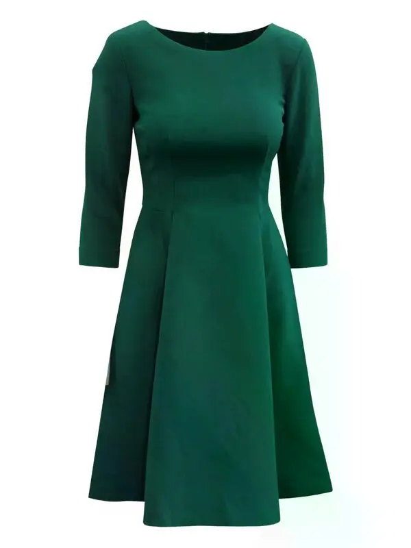Alberta Ferretti Long Sleeve Fit-and-flare Dress
