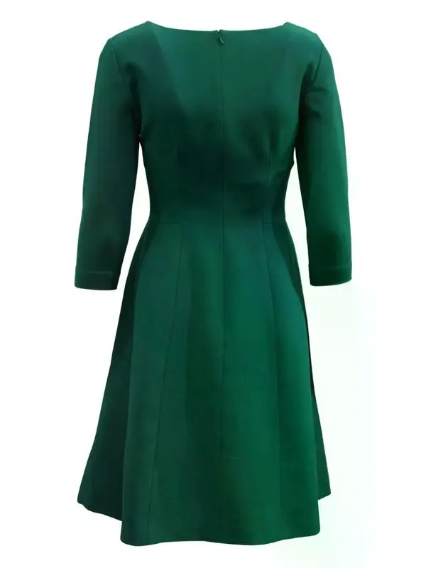 Alberta Ferretti Long Sleeve Fit-and-flare Dress