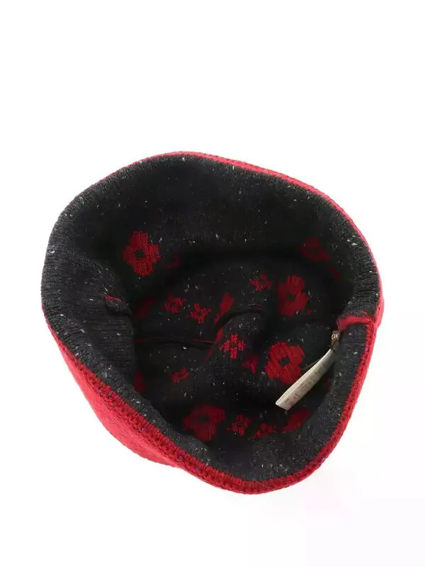 LOUIS VUITTON Floral Wool Beanie