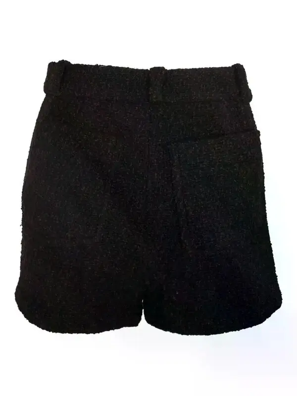 Ba&sh Tweed High-waisted Shorts